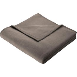 Biederlack Wohndecke »Cotton Home« im Uni Design, Kuscheldecke taupe Obermaterial: 70% Baumwolle, 30% Polyacryl B/L: 150 cm x 220 cm