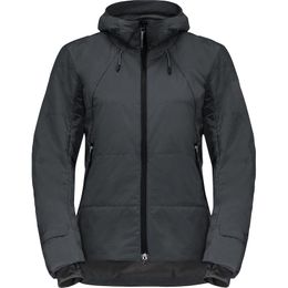 Jack Wolfskin Fahrradjacke &raquo;BIKE COMMUTE INS JKT W&laquo; mit Kapuze phantom L (42/44) L (42/44) 2 hochgestellte H&uuml;fttaschen, 1 R&uuml;ckentasche