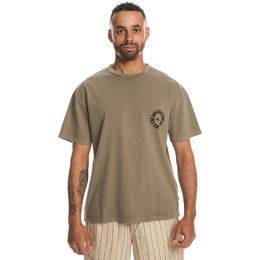 Quiksilver T-Shirt »No Water Sucks« Timber Wolf XS XS Material: 100 % Baumwollstoff [180 g/m2]