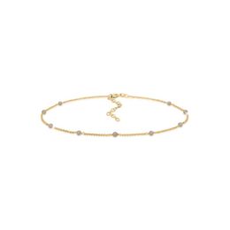 Elli Collier »Choker Labradorit Grau 925 Sterling Silber Gold-plated« Gold 36 Halskette für Damen mit Labradorit in Grau verleiht jedem Outfit...