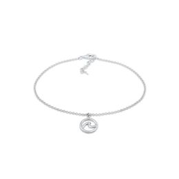 Elli Damen Fu&szlig;kette &raquo;Wellen Maritim 925 Sterling Silber&laquo; silber