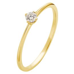 Phoenix PHÖNIX Fingerring »Schmuck Geschenk Gold 333 Fingerring Damenring Solitär LIEBE« Made in Germany - mit Brillant gelbgoldfarben 53 Verlobungsring -...