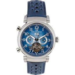 Carl von Zeyten Automatikuhr &raquo;Ruhestein&laquo; Armbanduhr, Herrenuhr, offene Unruh, Made in Germany, Mechanische Uhr blau Trendstarke Automatikuhr f&uuml;r...
