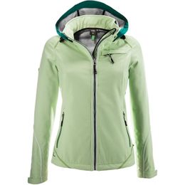 DEPROC Active Softshelljacke &raquo;MECATINA PEAK WOMEN&laquo; mit abnehmbarer Kapuze gr&uuml;n 36/38 (M) 36/38 (M) Klassische Softshelljacke mit abnehmbarer Kapuze