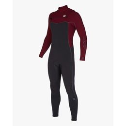 Billabong Neoprenanzug »4/3mm Revolution« Burgundy MS172-177cm63-73kg MS172-177cm63-73kg Stoff: AußenStoff aus recyceltem...