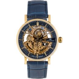 Carl von Zeyten Automatikuhr »Weitenau« Armbanduhr, Herrenuhr, Skelettuhr, Made in Germany, Mechanische Uhr blau Glamouröse Automatikuhr für Herren