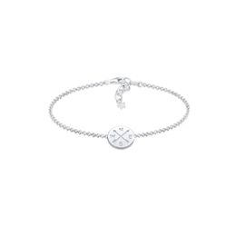 Elli Armband &raquo;Kompass 925 Sterling Silber&laquo; Silber 16 cm Armband f&uuml;r Damen ohne Stein verleiht jedem Outfit einen Hauch von Eleganz