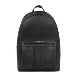 Tommy Hilfiger Rucksack »TH FOUNDATION BACKPACK«, Men Freizeitrucksack, Freizeit-Bag mit Vordertaschen-Fach Black B/H/T: 31 cm x 43 cm x 13 cm...