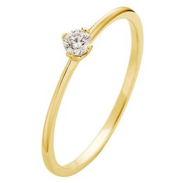 Phoenix PHÖNIX Fingerring »Schmuck Geschenk Gold 333 Fingerring Damenring Solitär LIEBE« Made in Germany - mit Brillant gelbgoldfarben 53 Verlobungsring -...