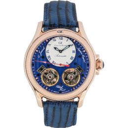 Carl von Zeyten Automatikuhr »Waldhaus« Armbanduhr, Herrenuhr, Datum, Made in Germany, Mechanische Uhr blau Exquisite Herrenautomatikuhr
