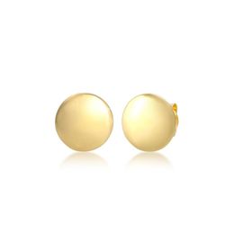 Elli Paar Ohrstecker &raquo;Ohrstecker Pl&auml;ttchen 925 Sterling Silber&laquo; Gold onesize Ohrringe f&uuml;r Damen in geometrischem Design verleihen jedem Outfit...