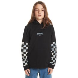 Quiksilver Kapuzenshirt &raquo;Checkers&laquo; schwarz 12 12 Stoff: BaumwollStoff [300 g/m2]