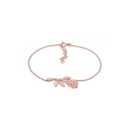 Elli Armband »Armband Rosen-Anhänger 925 Sterling Silber« Rosegold 16 cm Armband für Damen ohne Stein verleiht jedem Outfit einen Hauch von Eleganz