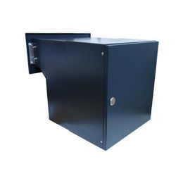 Renz XXL Mauerdurchwurf Briefkasten in RAL 7016 mit 2 Tastern - T: 27-40,5 cm - F-042