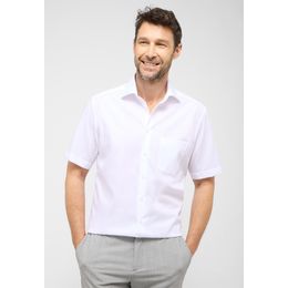 Kurzarmhemd Eterna "MODERN FIT", Herren, Gr. 37, Normalgrößen, weiß, Popeline, 100% Baumwolle, tailliert, Hemden, NON IRON (bügelfrei)