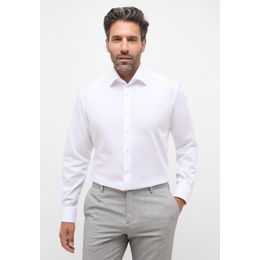 Langarmhemd Eterna "COMFORT FIT", Herren, Gr. 38, Normalgrößen, weiß, Popeline, 100% Baumwolle, normal, Manschette, Hemden, NON IRON (bügelfrei)