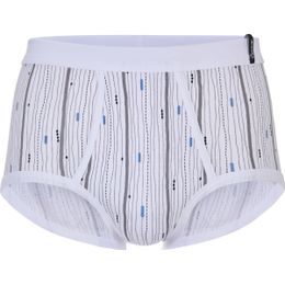 Herren Slip wei&szlig;-bedruckt, Gr&ouml;&szlig;e 7