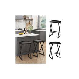 VICCO Barhocker-Set Vault Schwarz 30 x 40 cm 2 Teile