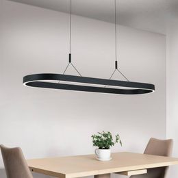 Orion LED-Hängeleuchte Carrara, schwarz, höhenverstellbar, CCT