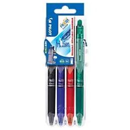 Pilot Pen Pilot FriXion Ball Clicker Kugelschreiber Farbig sortiert 0.35 mm Mittel Kegelförmig Nicht nachfüllbar 4 Stück