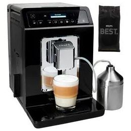 Krups Kaffeevollautomat "EA8918 Evidence", schwarz, B:24cm H:36,3cm T:37,2cm, Kaffeevollautomaten, OLED-Display, 12 Kaffee- und3 Tee-Variationen, 2-Tassen Funktion