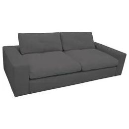 Big-Sofa Alina "Sandy", grau (grau eqe 79), B:265cm H:84cm T:123cm, Chenille (100% Polyester), Sofas, 266 cm breit und 123 cm tief, in modernem Cordstoff