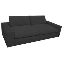 Big-Sofa Alina "Sandy", grau (anthrazit eqe 139), B:265cm H:84cm T:123cm, Chenille (100% Polyester), Sofas, 266 cm breit und 123 cm tief, in modernem Cordstoff