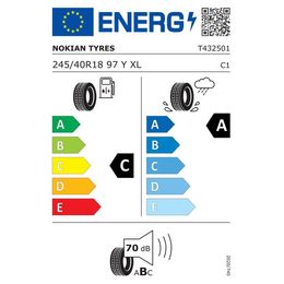 NOKIAN TYRES [Nokian] 245/40R18 97Y - Hakka Black 3 Sommerreifen T432501