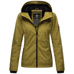 Outdoorjacke Marikoo "Brombeere", Damen, Gr. XS (34), grün (moosgrün), Obermaterial: 100% Polyester, Innenmaterial: 100% Polyester, Jacken, sportliche Übergangsjacke mit Kapuze, Topseller