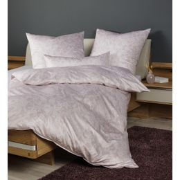 Bettwäsche Janine "Milano 4510845108 08 155x200,80x80", rosa (rosé), B/L: 155cm x 200cm, , Mako-Satin, B/L: 80cm x 80cm, Mako-Satin, Obermaterial: 100% Baumwolle, Bettwäsche, mit Reißverschluss