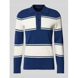 Marc O'Polo Regular Fit Rugbyshirt aus reiner Baumwolle in leichtem Milano-Strick