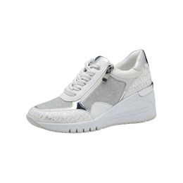 Marco Tozzi Sneaker Damen Gr&ouml;&szlig;e 42 silber / wei&szlig;