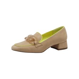 Tamaris Pumps Damen Gr&ouml;&szlig;e 42 dunkelbeige / apfel