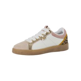 Tamaris Sneaker Damen Gr&ouml;&szlig;e 36 beige / braun / gold / wei&szlig;