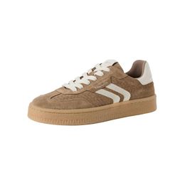 Tamaris Sneaker Damen Gr&ouml;&szlig;e 36 camel / wei&szlig;