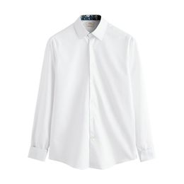 next Button Up Shirt male White size 15.5