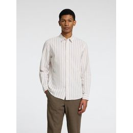 Selected Button Up Shirt male Beige size S