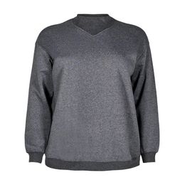 ZIZZI Sweatshirt 'Mrikke' Damen Gr&ouml;&szlig;e 5XL/6XL dunkelgrau