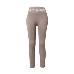 Only Play Sporthose 'ONPNANNA' Damen Größe S taupe / weiß