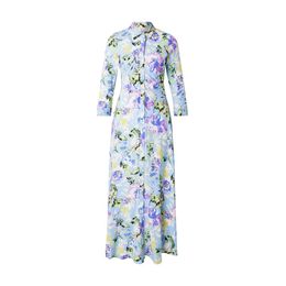 Y.A.S YAS Kleid 'YASSavanna' Damen Größe 40 hellblau / gelb / hellgrün / orchidee Winterkleid