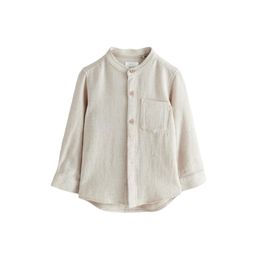 next Button Up Shirt boy Beige size 9-12 mths
