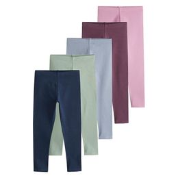 next Leggings M&auml;dchen Gr&ouml;&szlig;e 164 marine / pastellgr&uuml;n / cyclam / rosa