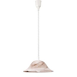 Rabalux 3954 Pendelleuchte 1 Spot Alabastro, E27, grau-silber, rund, Standard, ø420mm