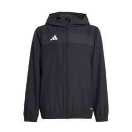 adidas Performance Sportsweatjacke 'Tiro 25 Essentials' Jungen Gr&ouml;&szlig;e 176 schwarz / wei&szlig;