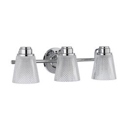 Elstead Hudson LED Wandleuchte G9 3-fach Poliertes Chrom Klar IP44