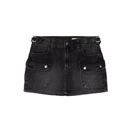 Bershka Skirt female Black size 38