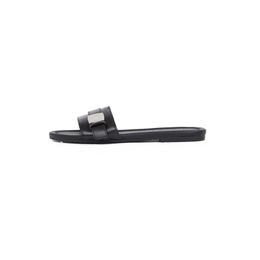 Calvin Klein Jeans Pantolette Damen Größe 41 schwarz / silber