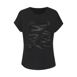 Lascana T-Shirt Damen Gr&ouml;&szlig;e XS/S schwarz / silber