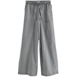 next Hose 'Gingham' Damen Gr&ouml;&szlig;e 38 grau / schwarz / wei&szlig;