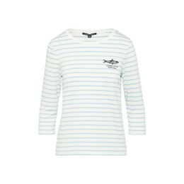 comma, COMMA Shirt Damen Größe XS hellblau / schwarz / weiß